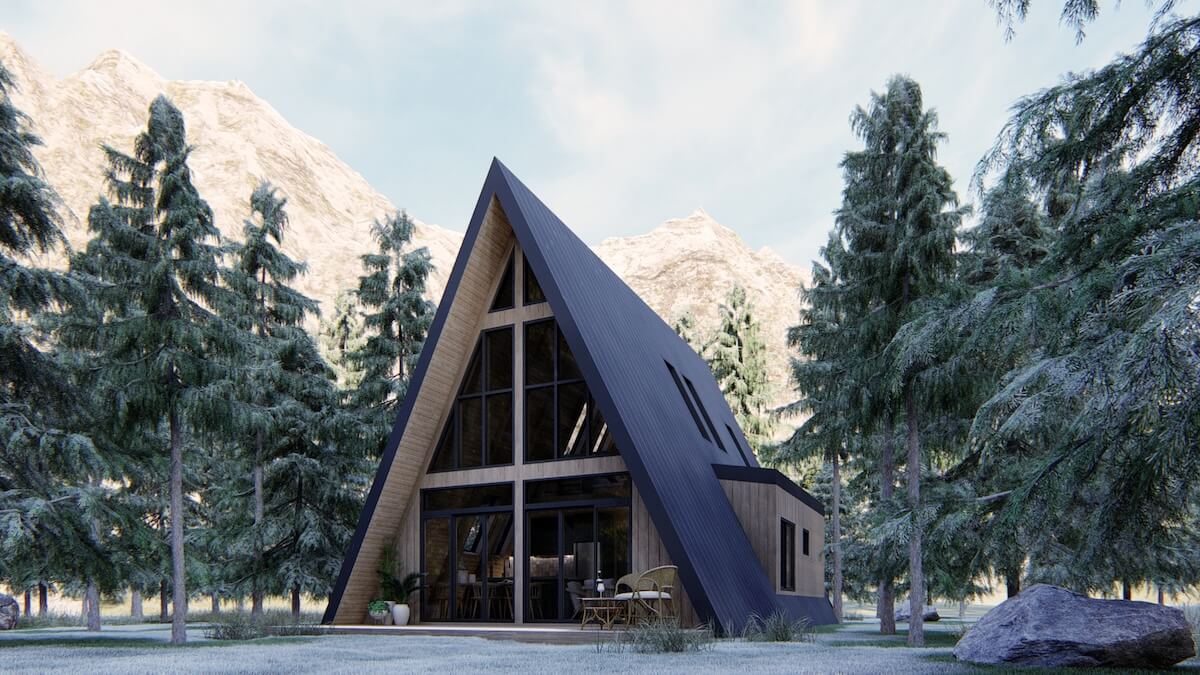 Check Out the Stunning Ridgeline A-Frame (Pre-Order) Tiny House Plan ...